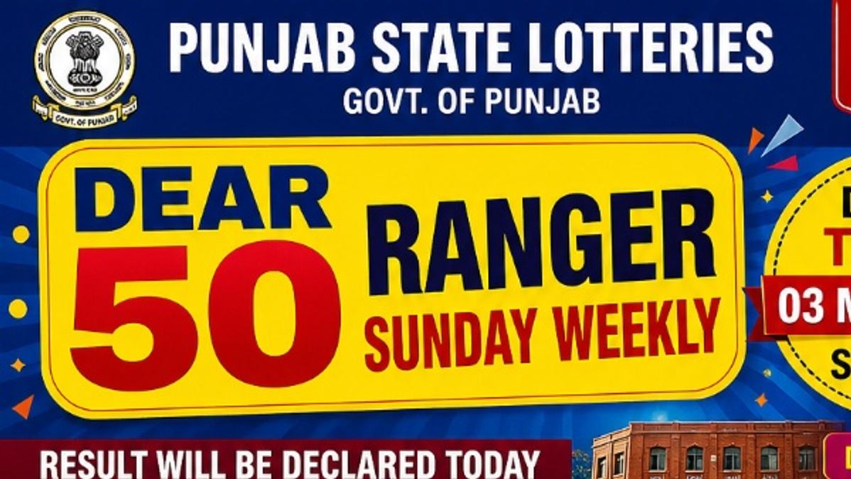 Punjab Lottery Results Today 03/05/2026: Dear 50 Ranger Sunday Weekly ...