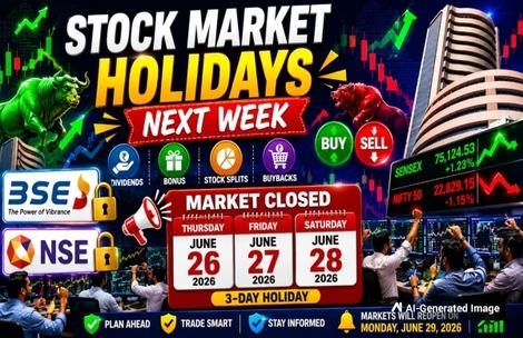 Stock Market Holidays Next Week: Trading On BSE, NSE To Be Closed On ...