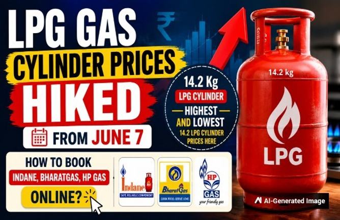 LPG Gas Cylinder Prices Hiked From June 7; 14.2 Kg LPG Cylinder Above ...