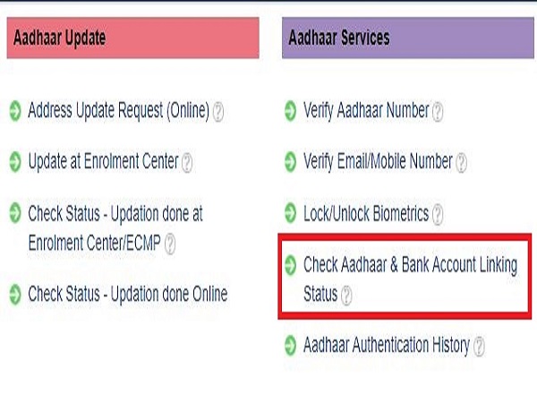 How To Check If Your Aadhaar Is Linked To Your Bank Account Goodreturns