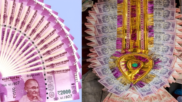 Mukesh Ambani Offers Garland Made of Rs 2,000 Notes At Lalbaugcha Raja ...