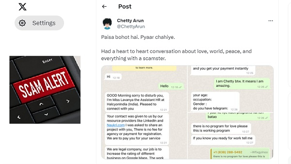 Bengaluru Man Shares Weird WhatsApp Chat With Scammer: ‘Paisa hai ...