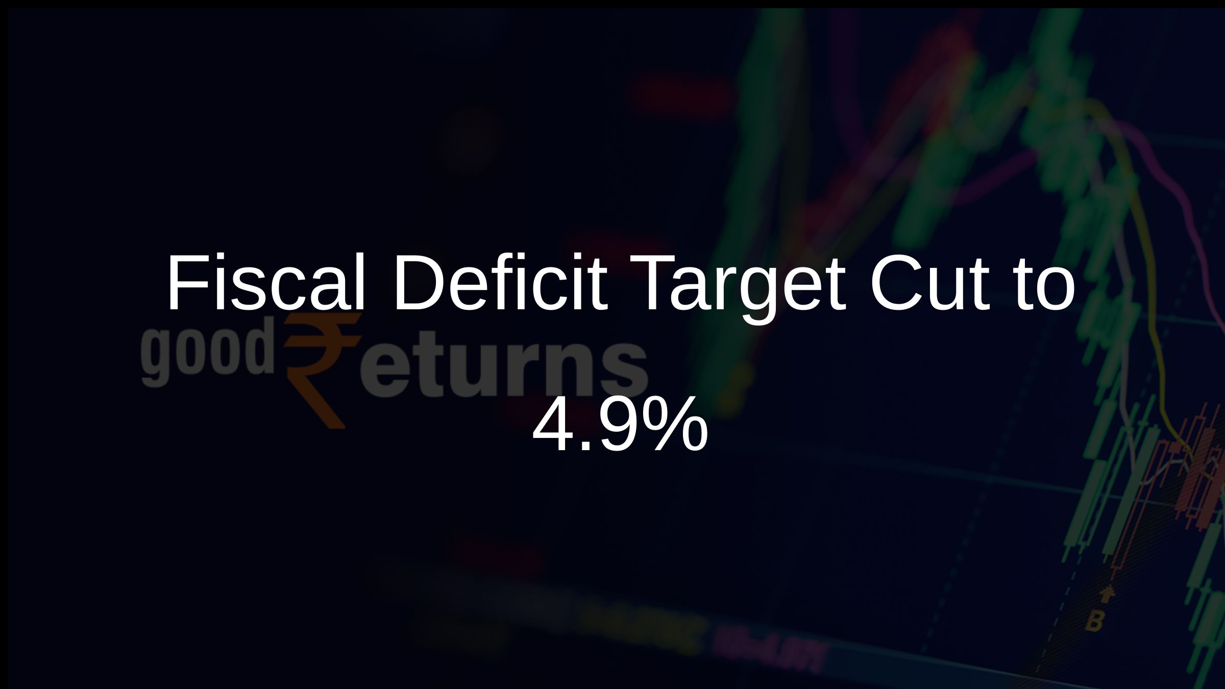 Govt Lowers Fiscal Deficit to 4.9%, Eyes Debt-to-GDP Ratio Post-FY'26 ...