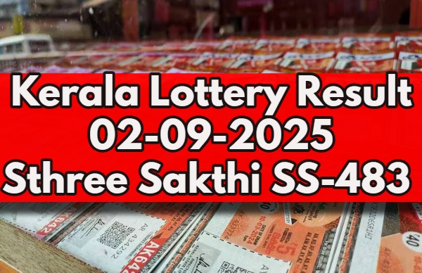 Kerala Lottery Result On 02-09-2025 Sthree Sakthi SS-483 Lucky Draw: 1 ...