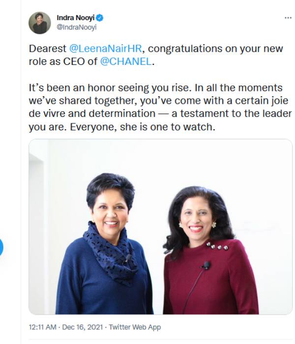 Chanel நிறுவனத்தின் புதிய சிஇஓ லீனா நாயர்.. யார் இந்த லீனா ...