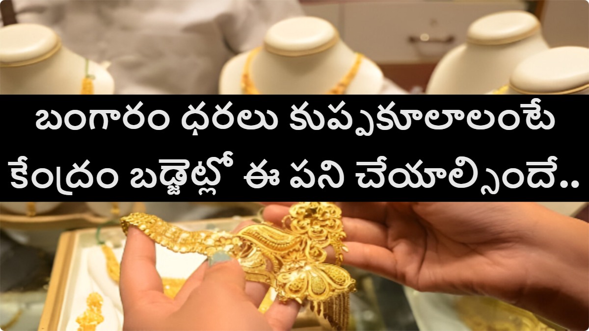బంగారం ధరలు భారీగా తగ్గాలంటే ఈ పని చేయండి.. కేంద్రానికి భారత జ్యూవెలరీ ...