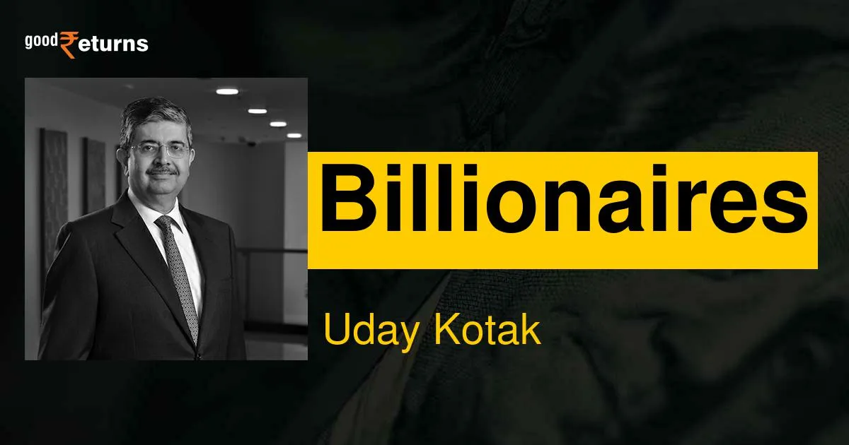 Uday Kotak: Uday Kotak Net Worth, Biography, Age, Spouse, Children & More - Goodreturns