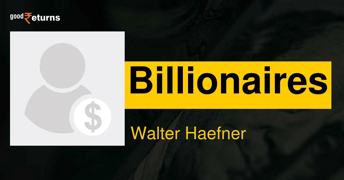 Walter Haefner: Walter Haefner Net Worth, Biography, Age, Spouse ...